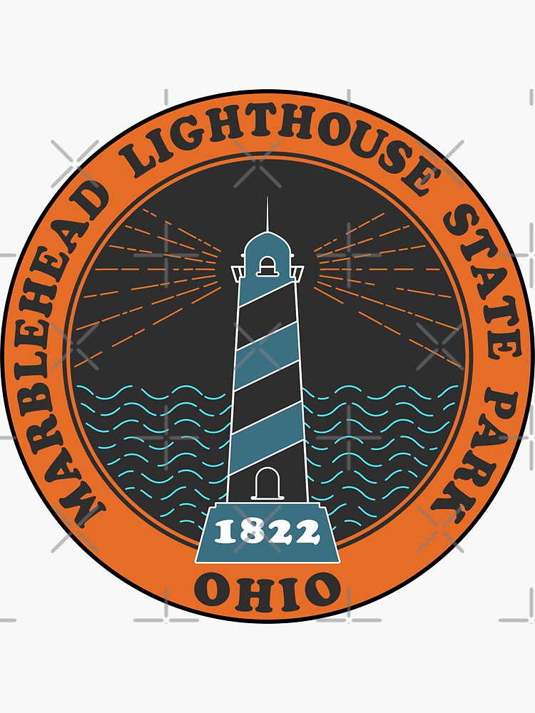 "MARBLEHEAD LIGHTHOUSE STATE PARK LAKE ERIE OHIO" Sticker for Sale by ...