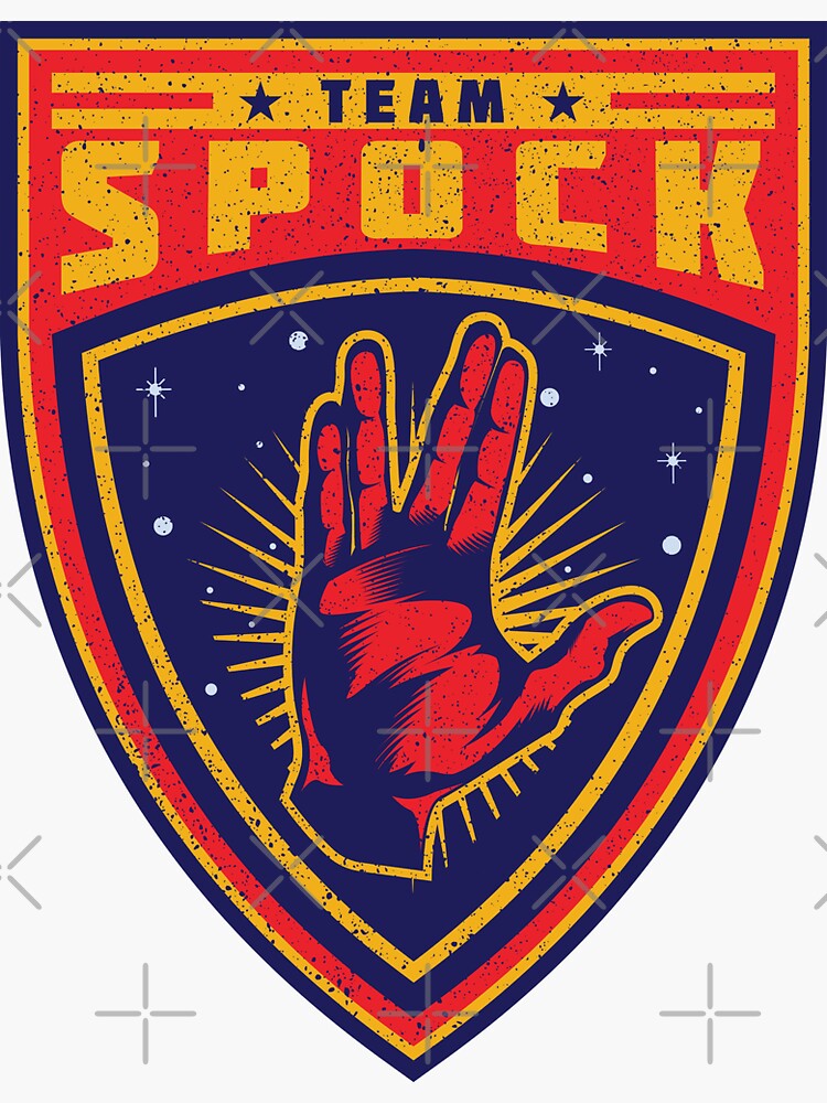 "TEAM SPOCK" Sticker for Sale by ChrisDalida | Redbubble