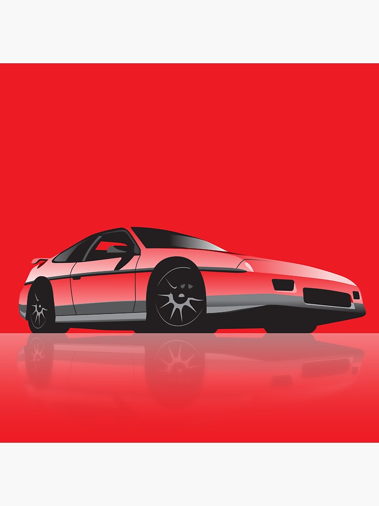 "Fiero Red" Sticker for Sale by toddeppe | Redbubble