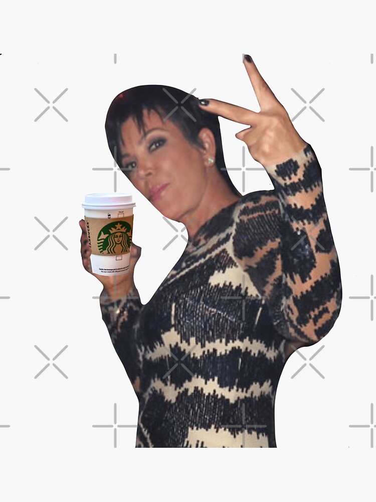 "Kris Jenner Meme" Sticker for Sale by allieweek | Redbubble