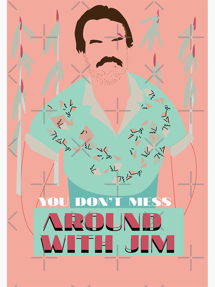 "Jim Hopper Stranger Things" Sticker by wesmooredesign | Redbubble