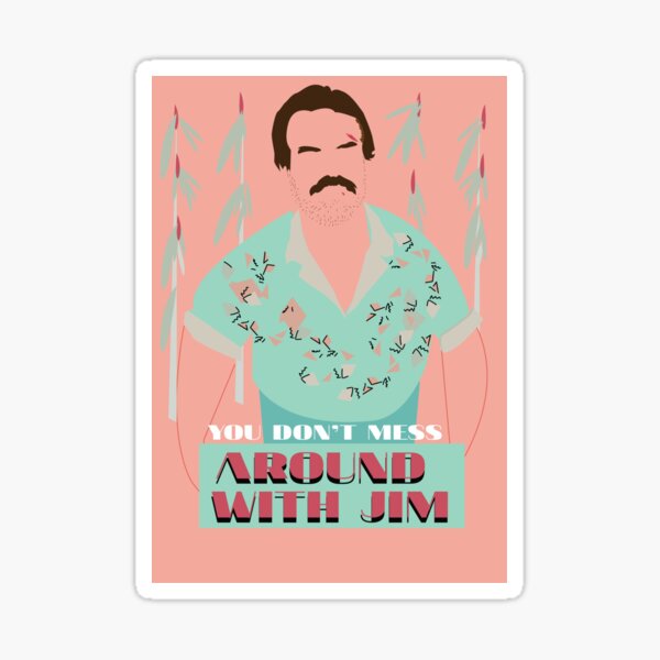 "Jim Hopper Stranger Things" Sticker by wesmooredesign | Redbubble