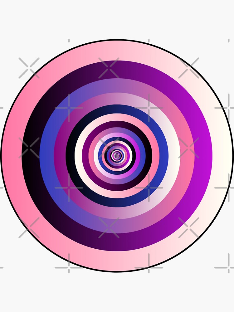 Pegatina «Bandera de fluidez de género en un círculo sin fin» de ...