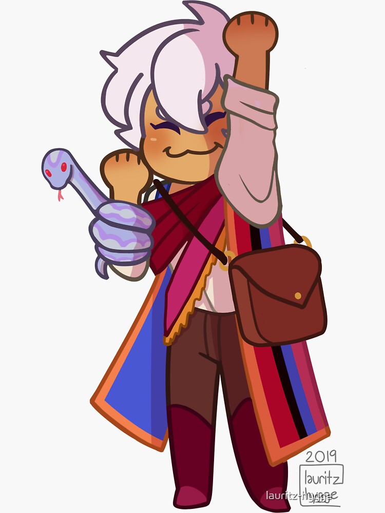 "the arcana game - asra and faust chibi sticker" Sticker for Sale by ...