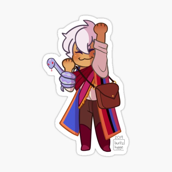 "the arcana game - asra and faust chibi sticker" Sticker for Sale by ...