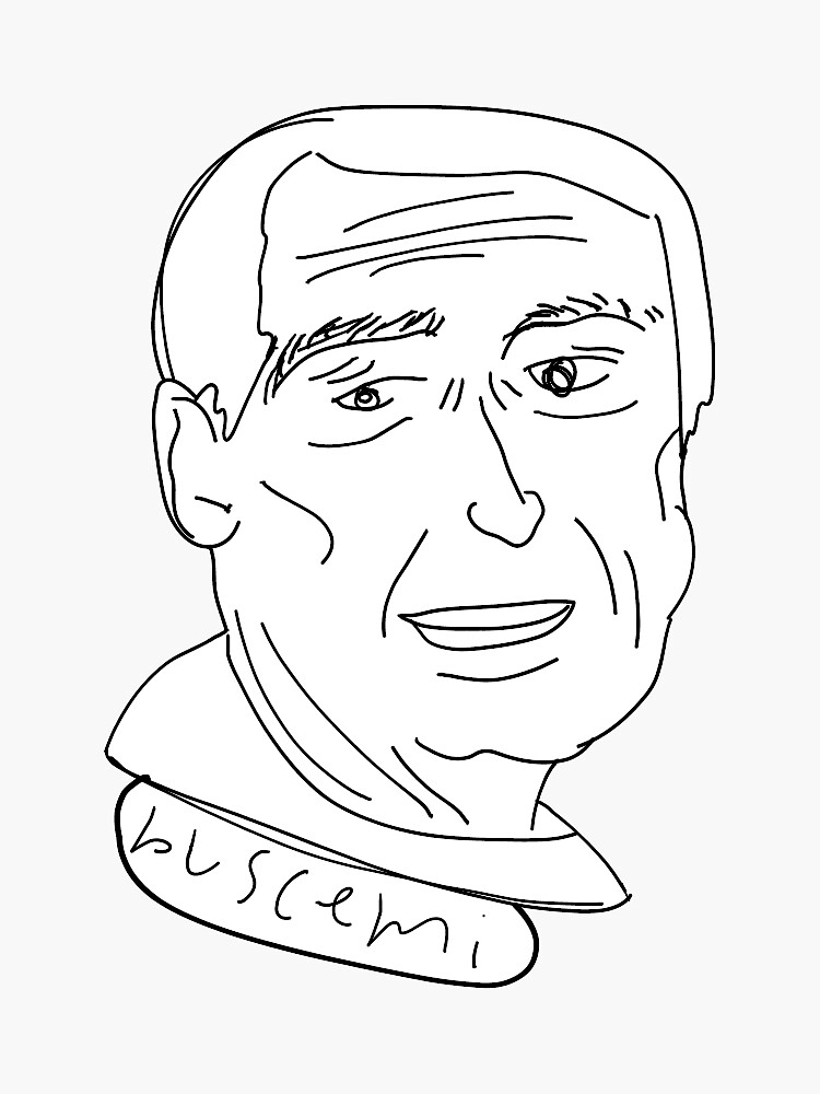 "steve buscemi" Sticker for Sale by caitymag | Redbubble