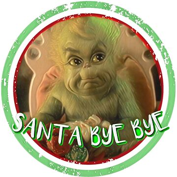 "Santa bye bye" Sticker for Sale by derrymerch | Redbubble