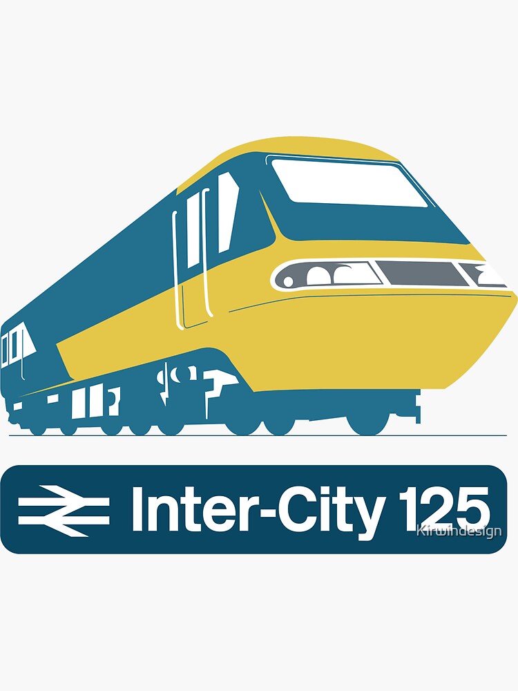 "British Rail Inter-City 125 HST" Sticker for Sale by Kirwindesign ...