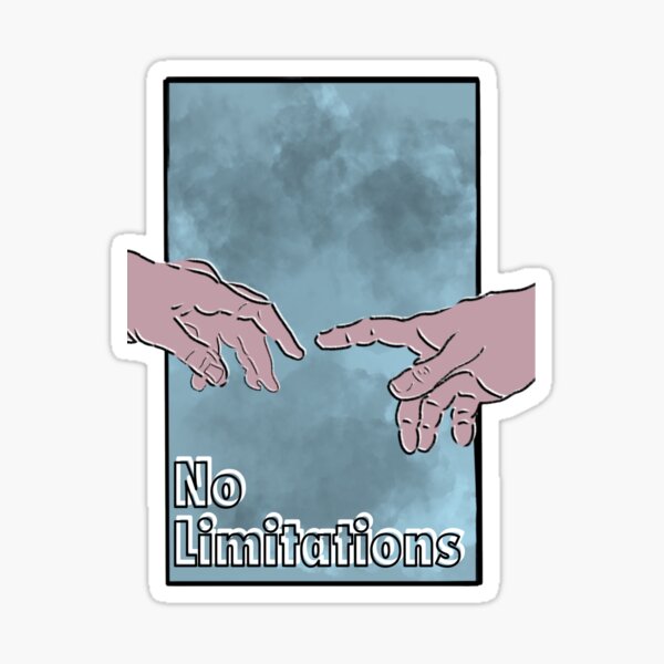 "No Limitations " Sticker for Sale by rileyshack | Redbubble