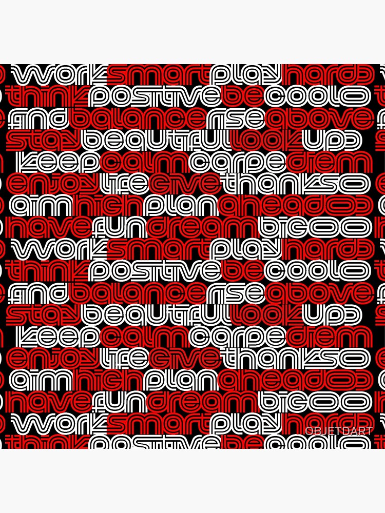 "Meaningful Two-Word Imperatives" Poster for Sale by OBJETDART | Redbubble