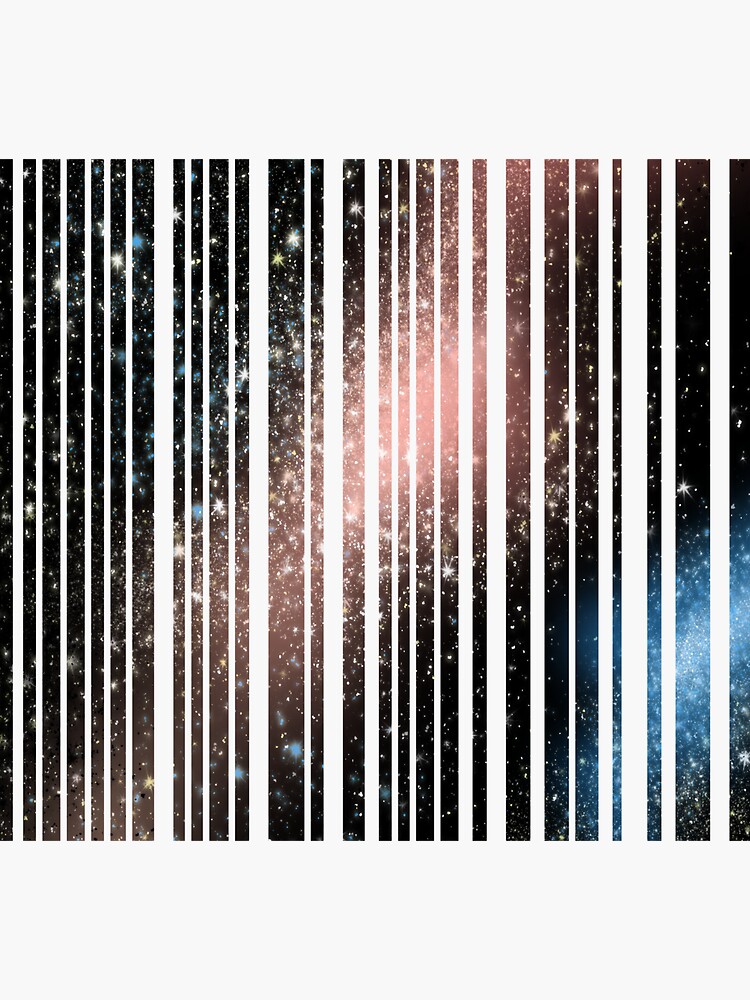 "Galaxy Bar Code Design" Sticker by ChuyDoesArt | Redbubble