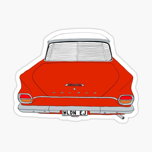 "Holden 1962 EJ Special Red" Sticker for Sale by shtem | Redbubble