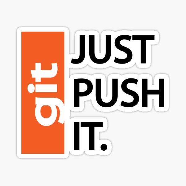 "Git commit -m "t-shirt, Git push" Sticker for Sale by SUH92 | Redbubble
