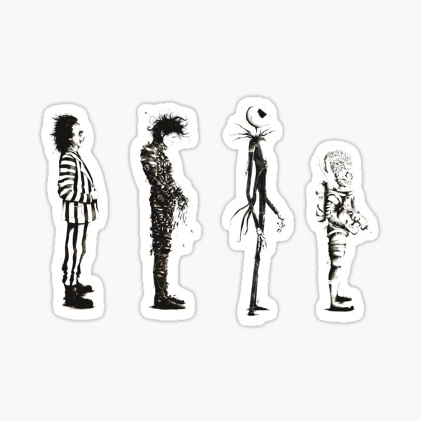 Tim Burton Stickers | Redbubble