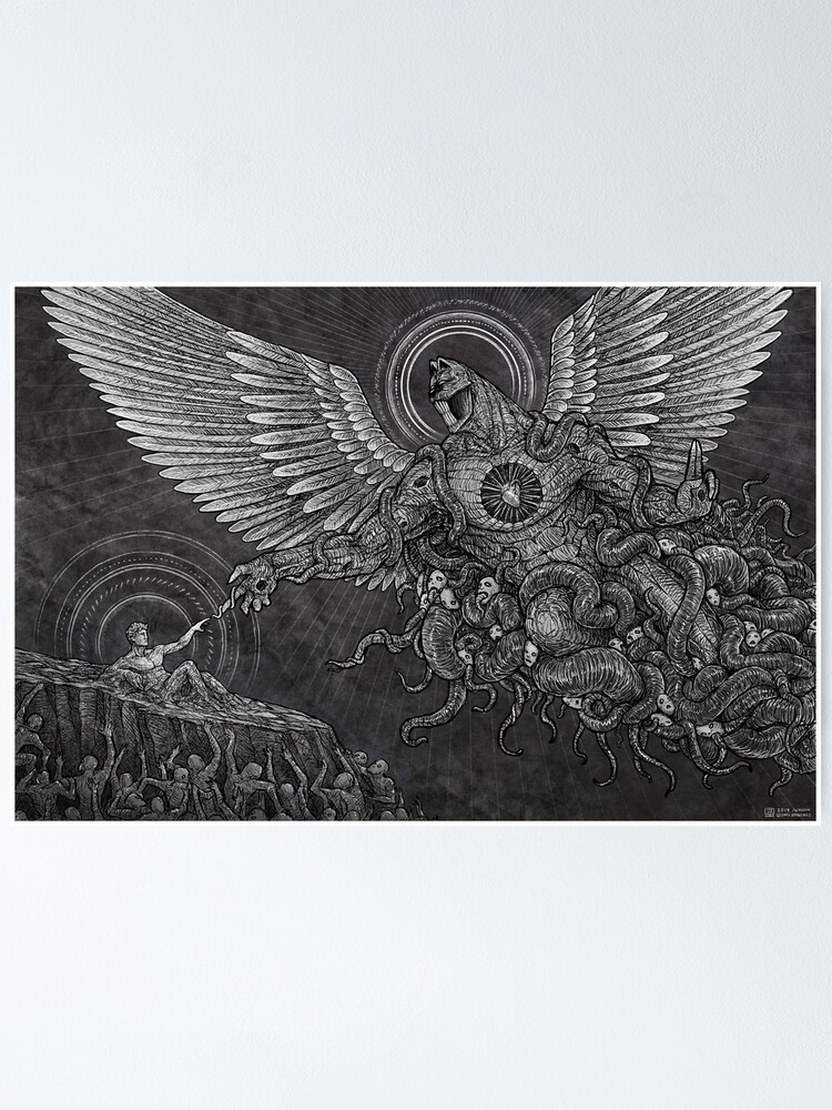 "Godfield, The Creator" Poster for Sale by artmango | Redbubble