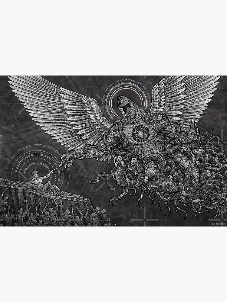 "Godfield, The Creator" Sticker for Sale by artmango | Redbubble