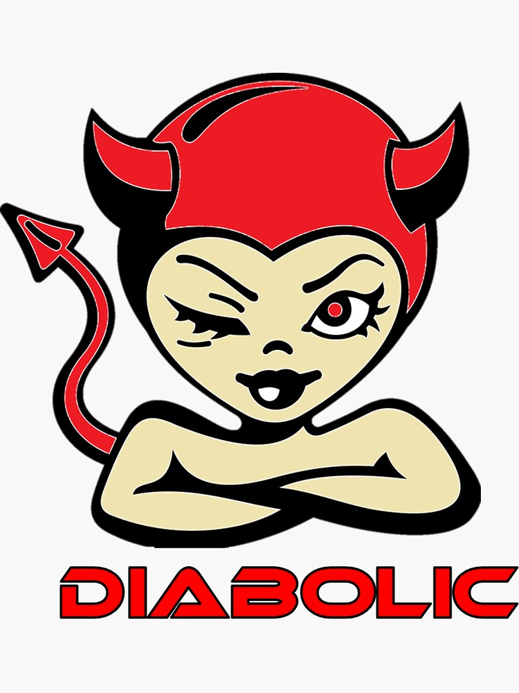 Sticker for Sale avec l'œuvre « Diabolic » de l'artiste niltonsampaio ...