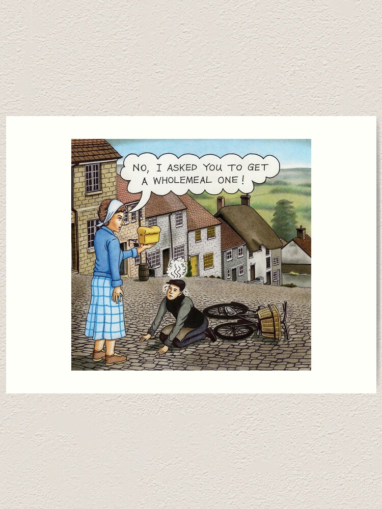 "Hovis Advert-inspired 1970s retro cartoon" Art Print for Sale by ...