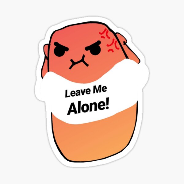 "Angry Potato | Leave Me Alone!" Sticker for Sale by Vannoffel | Redbubble