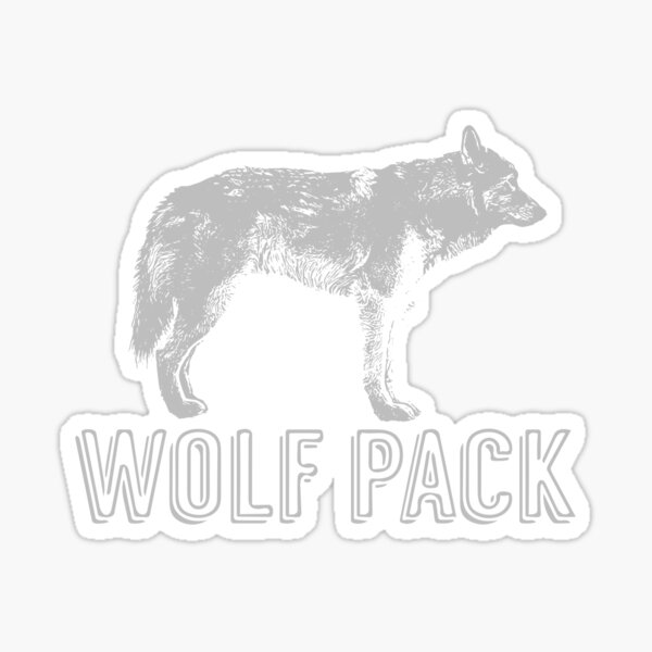 "Wolf Pack" Sticker for Sale by Danbrady27 | Redbubble