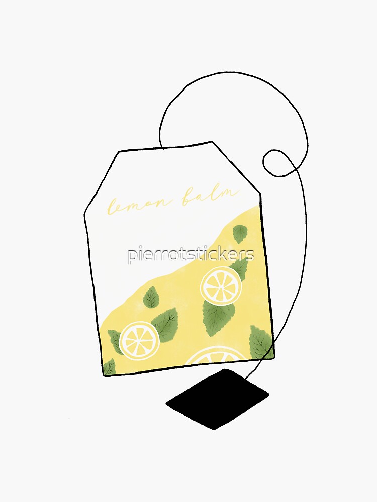 "lemon balm tea" Sticker for Sale by pierrotstickers | Redbubble