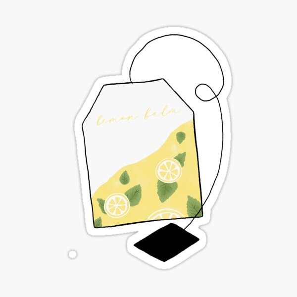 "lemon balm tea" Sticker for Sale by pierrotstickers | Redbubble