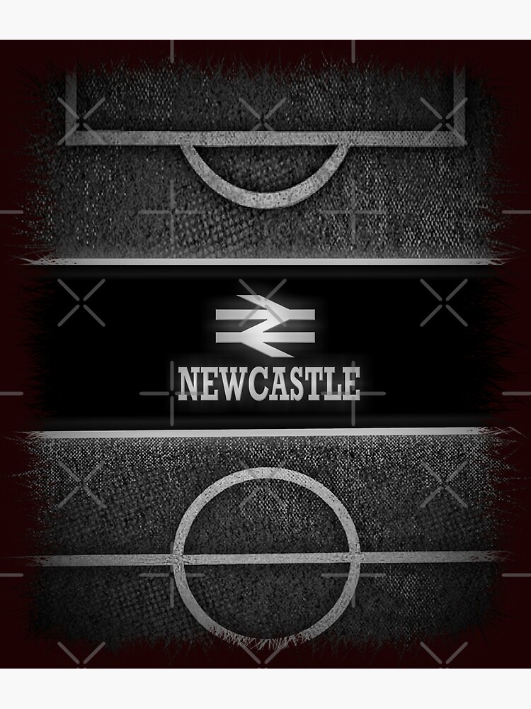 "Newcastle-Old Skool, British Rail- Frayed Scarf" Poster by editor1972 ...