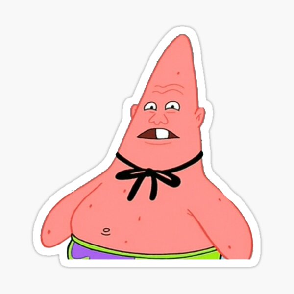 "patrick star pinhead meme" Sticker for Sale by andydalk24 | Redbubble