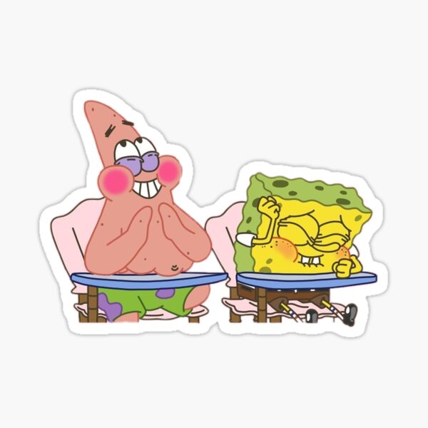 "patrick star spongebob best friend meme" Sticker for Sale by ...