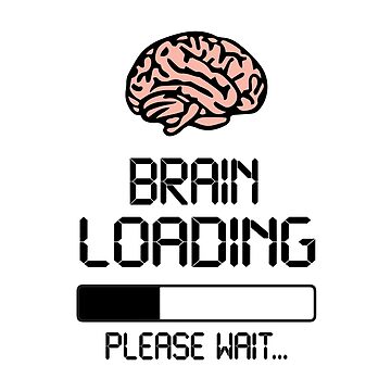"Brain Loading logo" Poster for Sale by Iskanderox | Redbubble