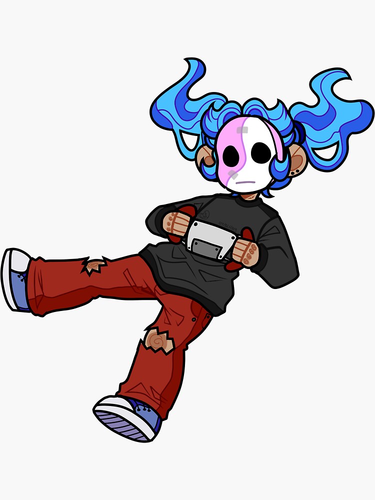 "Free Falling Sal" Sticker for Sale by PatchyPantsu | Redbubble