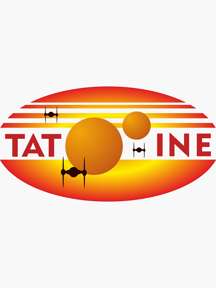 "Tatooine" Sticker by yellowmadcat | Redbubble
