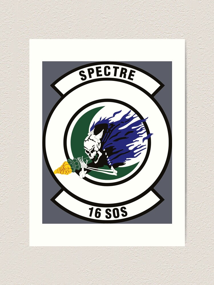 "16th Special Operations Squadron "Spectre" - US Air Force" Art Print ...