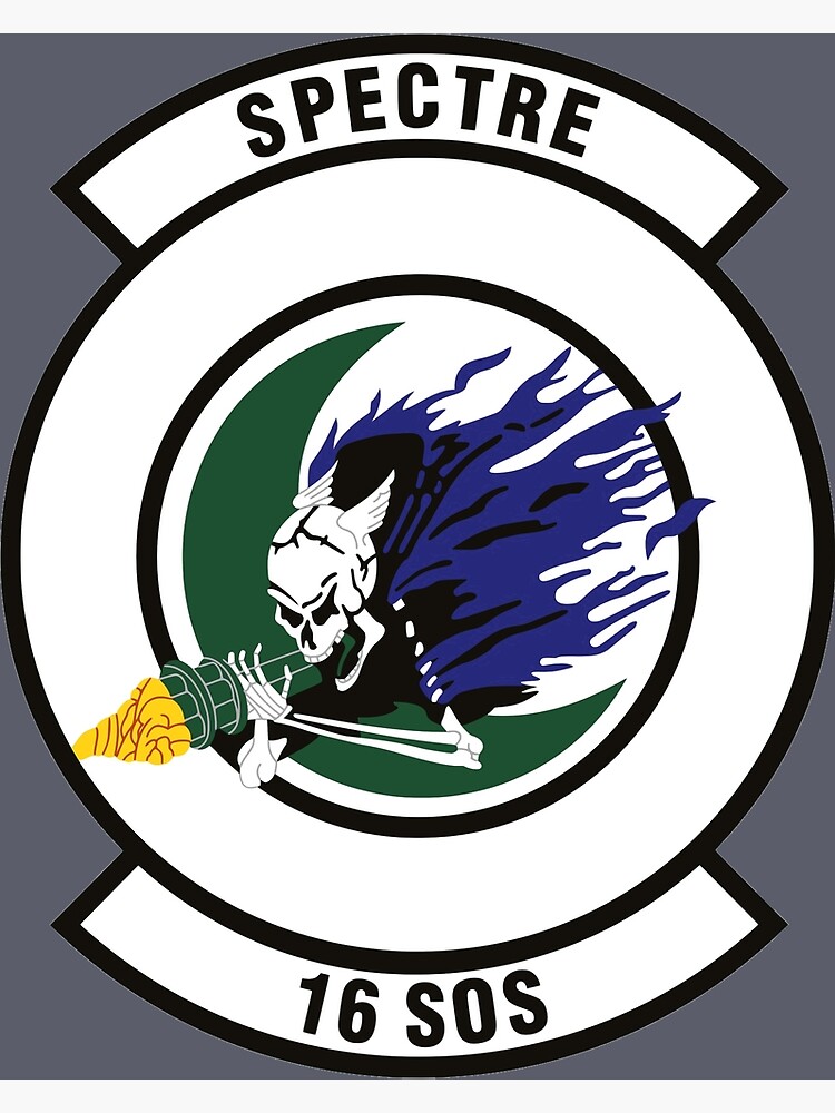 "16th Special Operations Squadron "Spectre" - US Air Force" Art Print ...