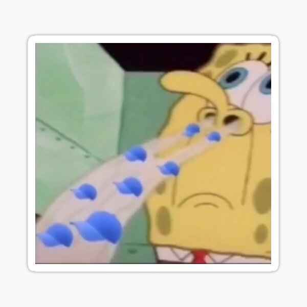 "I smell cap spongebob" Sticker for Sale by Glerysc | Redbubble