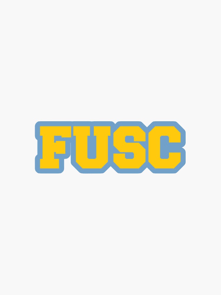 "FUSC sticker" Sticker for Sale by sonalimarie | Redbubble