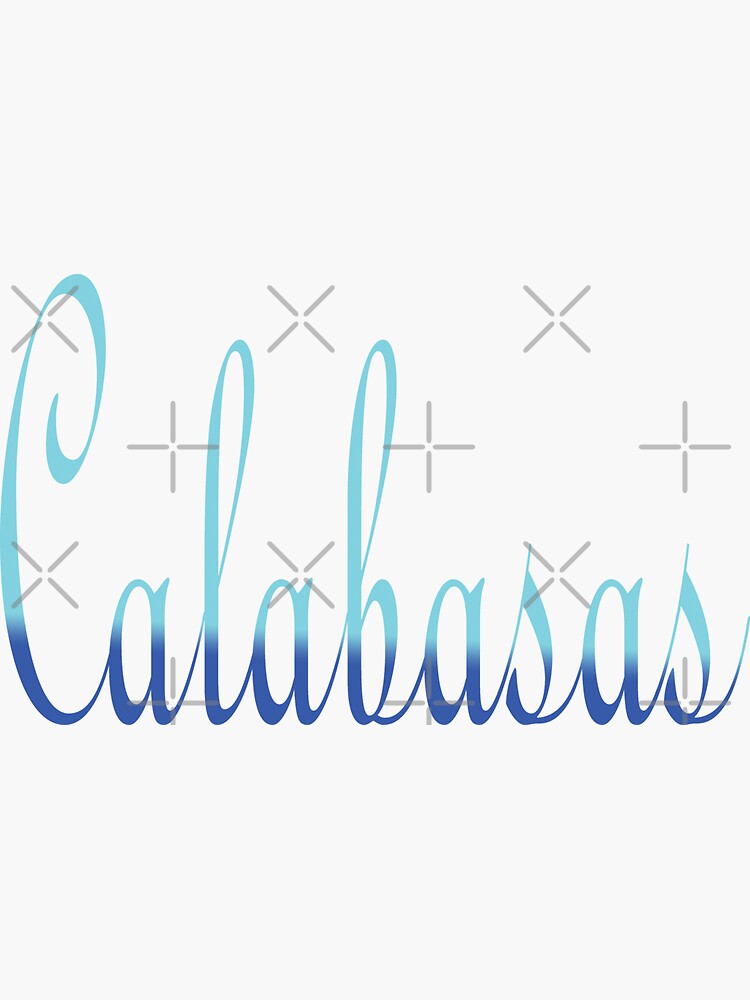 "Calabasas Shirt, Calabasas Graphic Tee, Calabasas California," Sticker ...