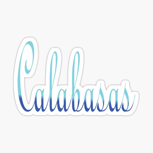 "Calabasas Shirt, Calabasas Graphic Tee, Calabasas California," Sticker ...