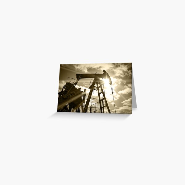 "Oil rig." Greeting Card by bashta | Redbubble