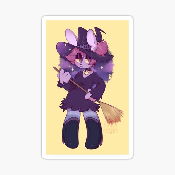 "Witch Bunny Enid" Sticker by dongoverlord | Redbubble