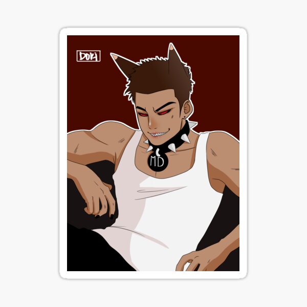 "Mad Dog" Sticker by Dokidokisuga | Redbubble