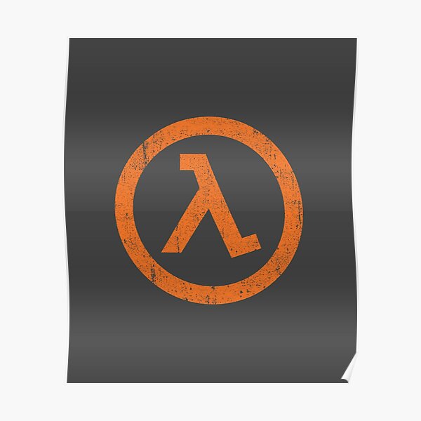 "Half Life Lambda Symbol" Poster for Sale by huckblade | Redbubble