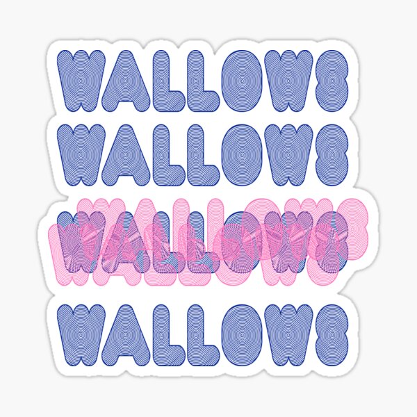 "wallows" Sticker for Sale by Retrop0lis | Redbubble