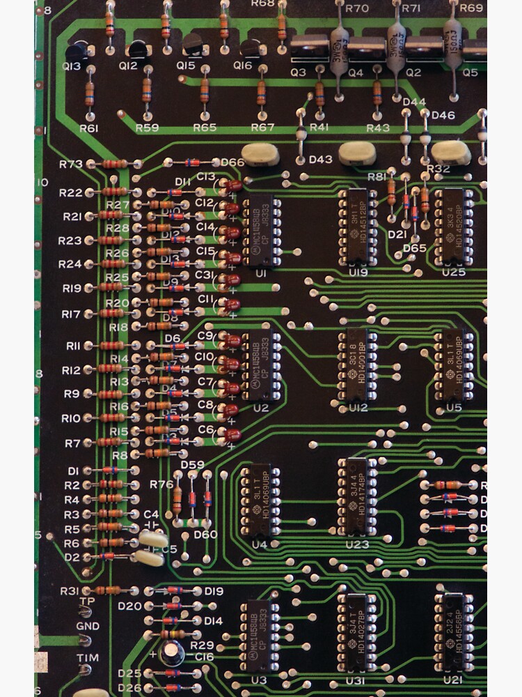 "Circuit Board v2" Sticker for Sale by Jason Kolbrich | Redbubble