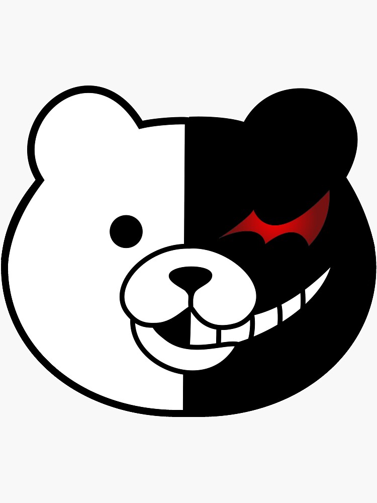 "Monokuma Sticker" Sticker for Sale by virtus14 | Redbubble
