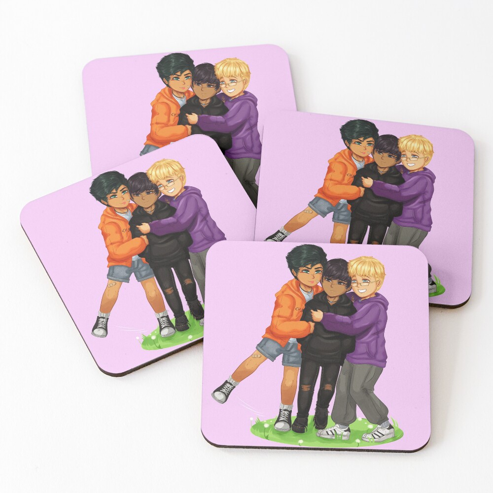 "Baby Percy, Jason and Nico" Coasters (Set of 4) for Sale by allarica ...