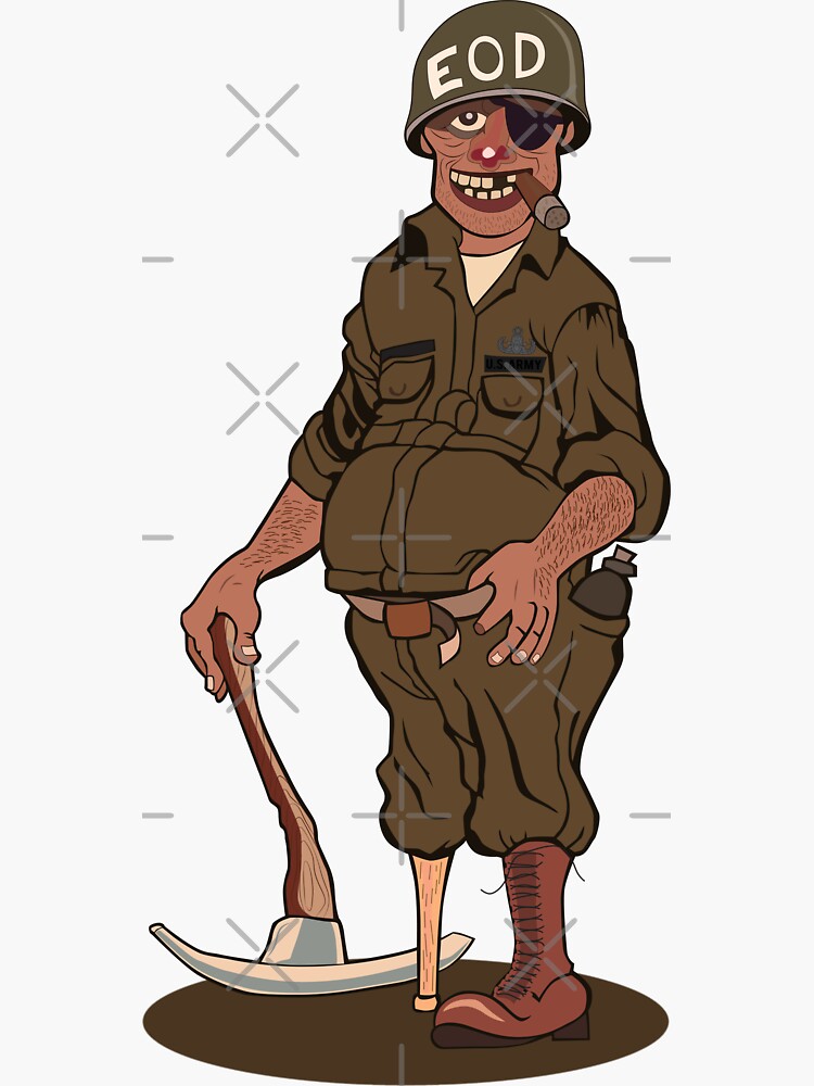 "Classic Army Explosive Ordnance Disposal EOD Soldier" Sticker for Sale ...