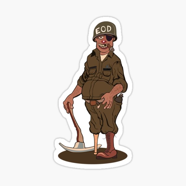 "Classic Army Explosive Ordnance Disposal EOD Soldier" Sticker for Sale ...