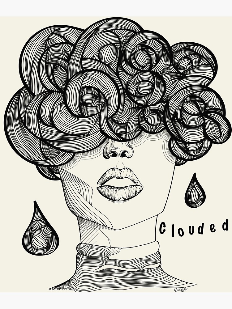 "Clouded" Sticker for Sale by GLHF-Batman | Redbubble