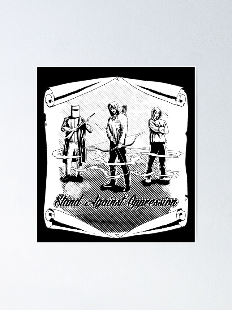 "Stand Against Oppression" Poster by FearlessSociety | Redbubble
